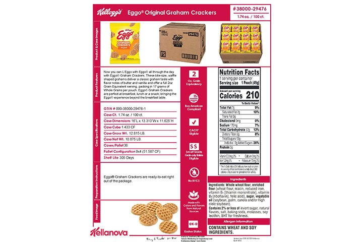 Kellogg's® Eggo® Graham Crackers Original